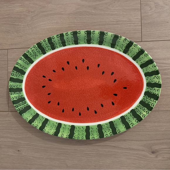 Dining | Hd Designs Ceramic Watermelon Platter 17 X 12 | Poshmark